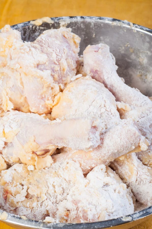 Uncooked breaded chicken stock image. Image of dinner - 31740959