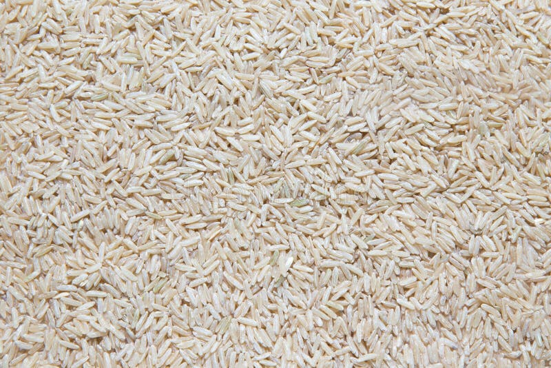 Integral Uncooked Brown Rice Texture Stock Photo - Image of phosphorus ...
