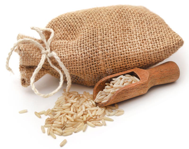 Uncooked brown rice stock image. Image of close, cuisine - 236914967