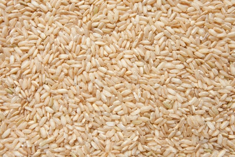 Uncooked Brown Rice Texture Stock Photo - Image of integral, grain ...