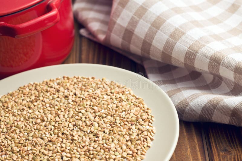 Uncooked Buckwheat Grain in Jar Stock Image - Image of macro, meal ...
