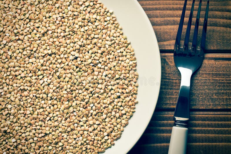 Uncooked Buckwheat Grain in Jar Stock Image - Image of macro, meal ...