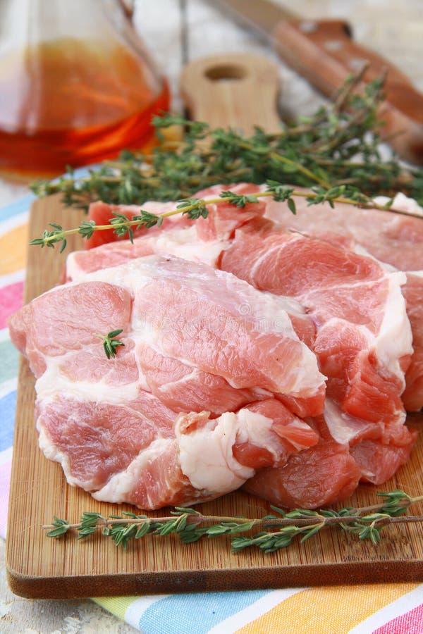 Raw pork stock image. Image of ingredient, nutrition - 18126793