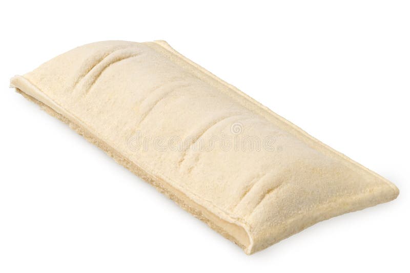 Uncooked Frozen Filled Puff Pastry Isolated on White Stock Image ...