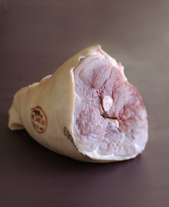 Uncooked ham stock image. Image of pink, pork, fresh - 23710025