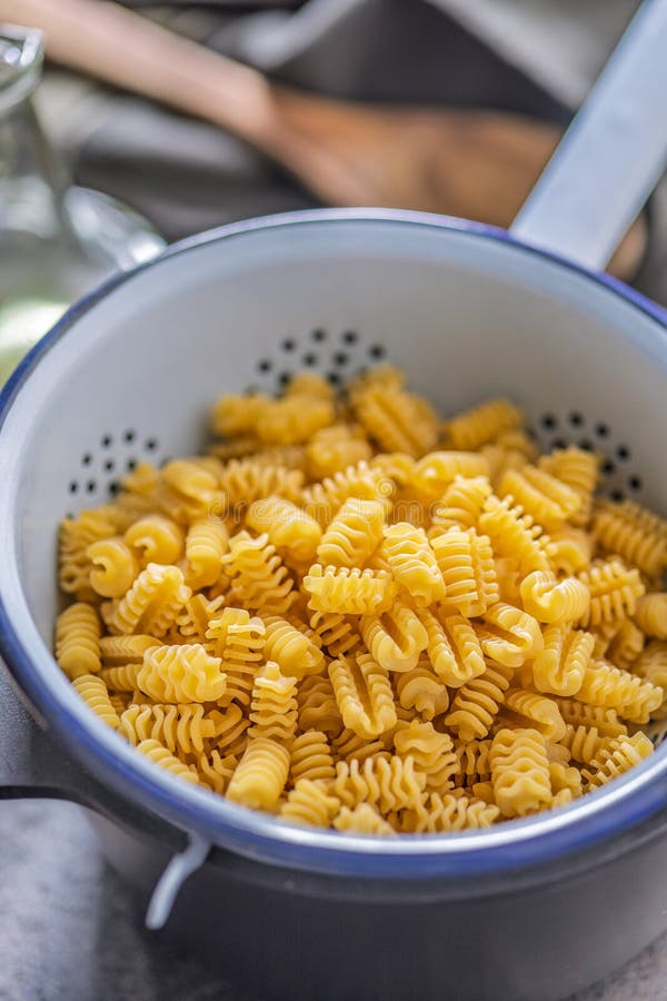 Uncooked Italian Conchiglie Pasta Stock Image - Image of shells, dough ...