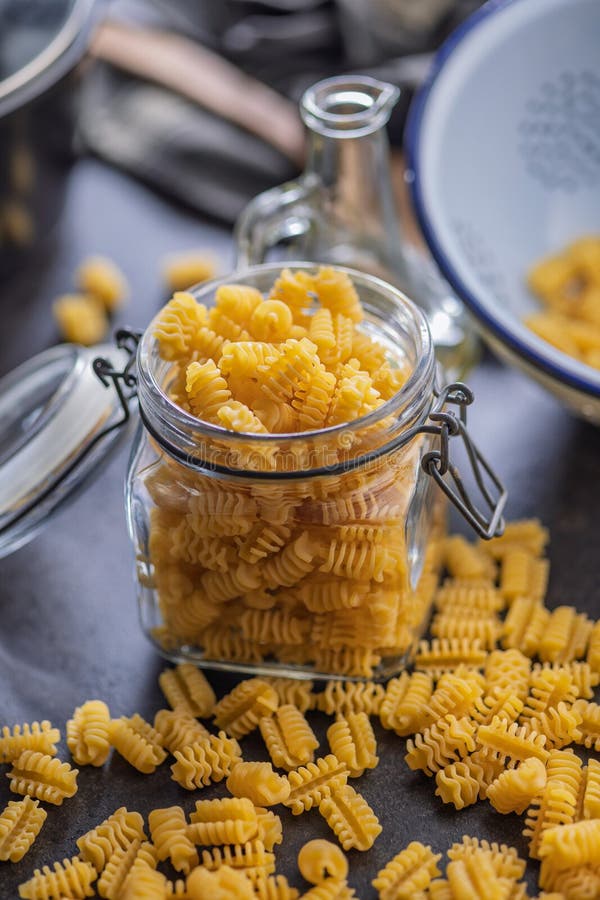 Uncooked Italian Conchiglie Pasta Stock Image - Image of shells, dough ...