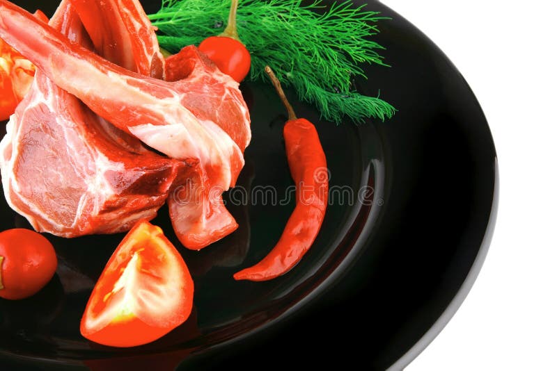 Uncooked lamb ribs stock image. Image of effect, color - 36712075