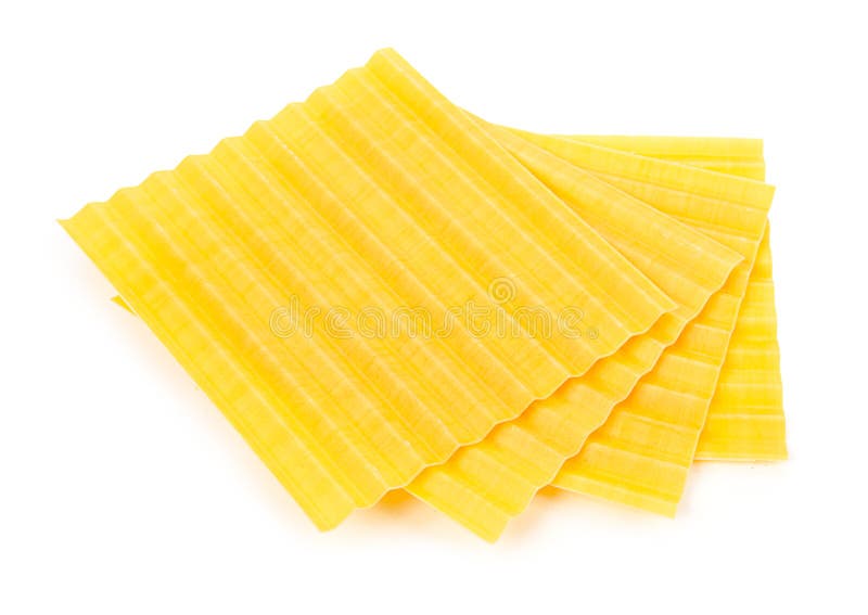 Uncooked Lasagna Pasta Isolated Stock Photo - Image of lasagna, heap ...