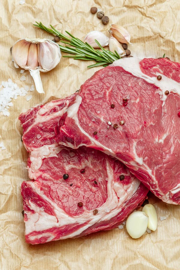 Uncooked Organic Shin of Beef Meat Stock Photo - Image of barbeque ...