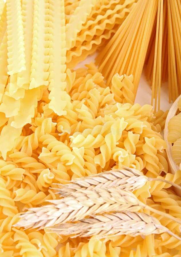 Uncooked pasta stock photo. Image of spaghetti, agriculture - 20408704