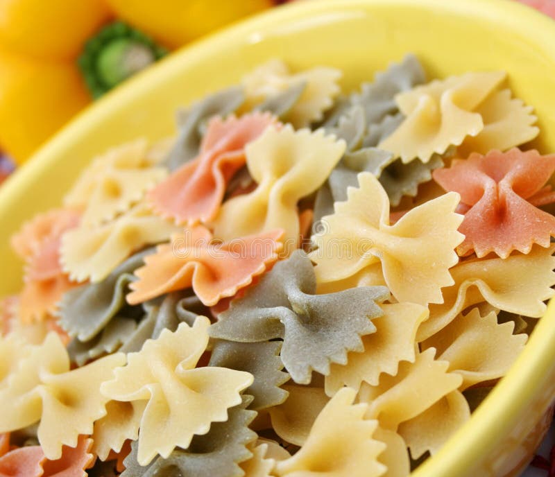 Uncooked pasta stock photo. Image of delicious, bowl - 37203376