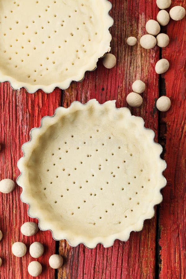 Uncooked shortcrust pastry stock photo. Image of wood - 25299526
