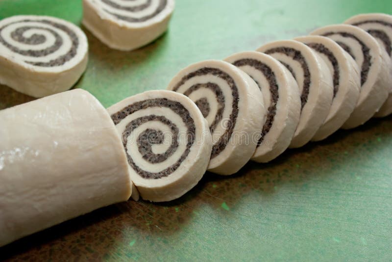 Uncooked Puff Pastry Olives Rolls Stock Photo - Image of appetizer ...