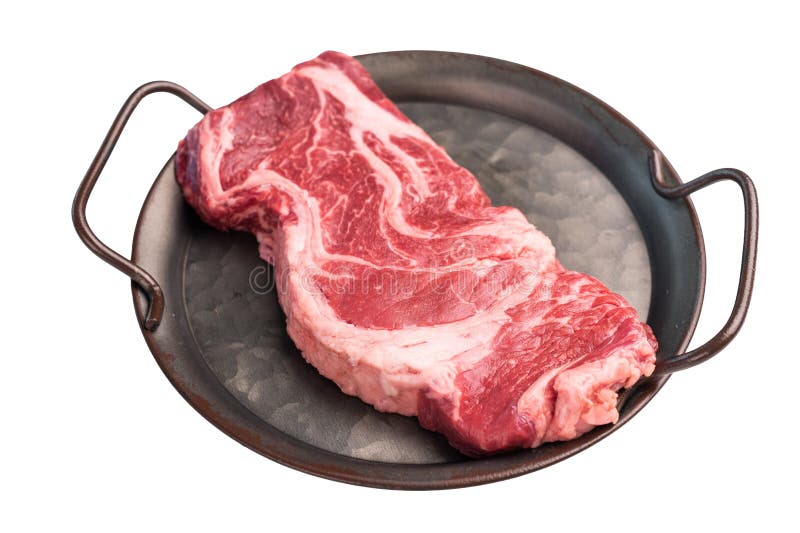 Uncooked Raw Chuck Eye Roll Steak, Prime Beef Meat in Kitchen Tray ...