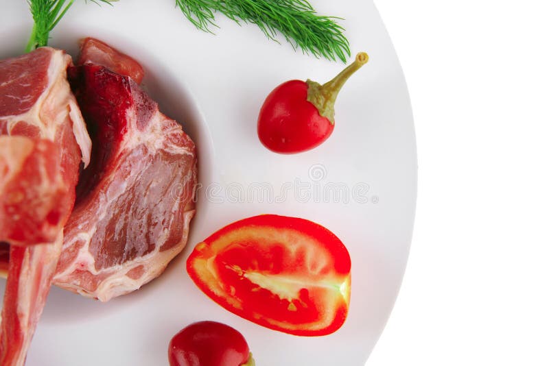 Uncooked raw ribs stock photo. Image of breast, onion - 16025296