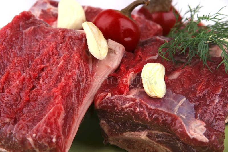 Uncooked Rib S Very Close Up Stock Photo - Image of meat, plate: 9545110
