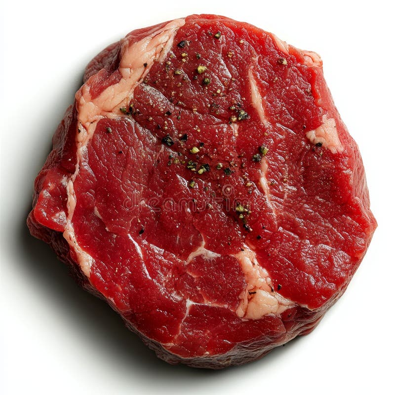 Uncooked Ribeye Steak Displaying Prime Marbling, Ready for a High Heat ...