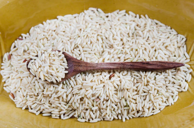 Uncooked rice grains stock image. Image of food, white - 33861573