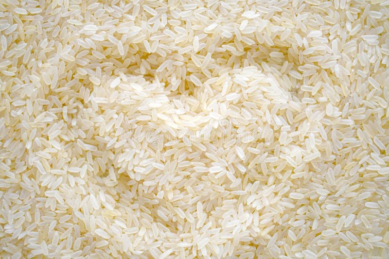Uncooked Rice with Heart Shape Background. Parboiled Rice Texture Backdrop Stock Photo - Image ...