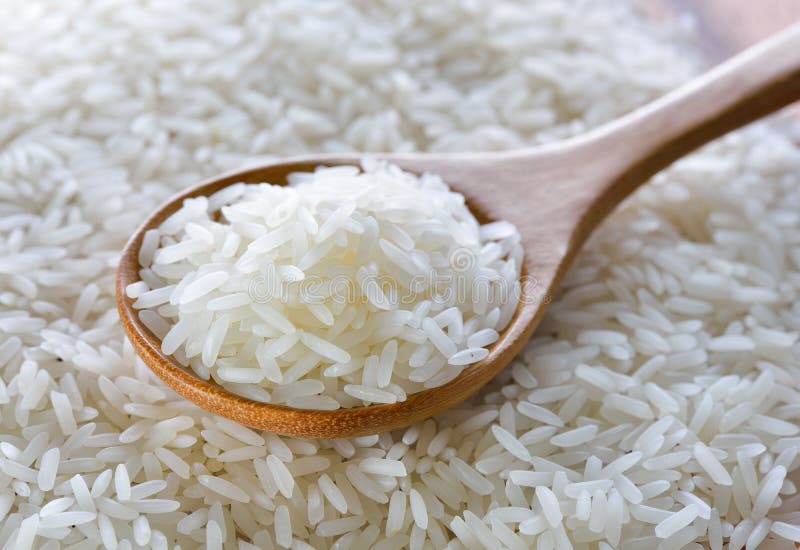 Rice in spoon stock photo. Image of chinese, diet, spoon - 109250166