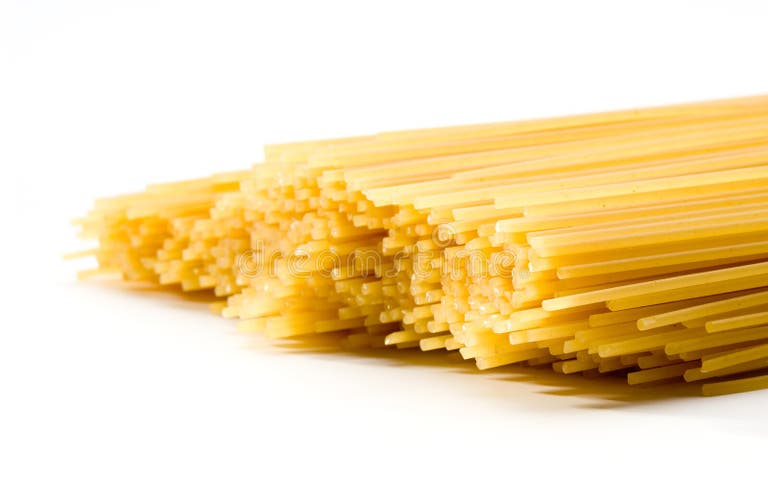 Uncooked Spaghetti stock photo. Image of pasta, isolated - 17610116
