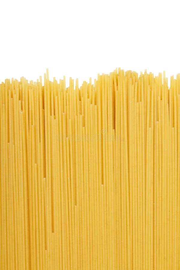 Uncooked Spaghetti Pasta Isolated Stock Photo - Image of ingredient ...