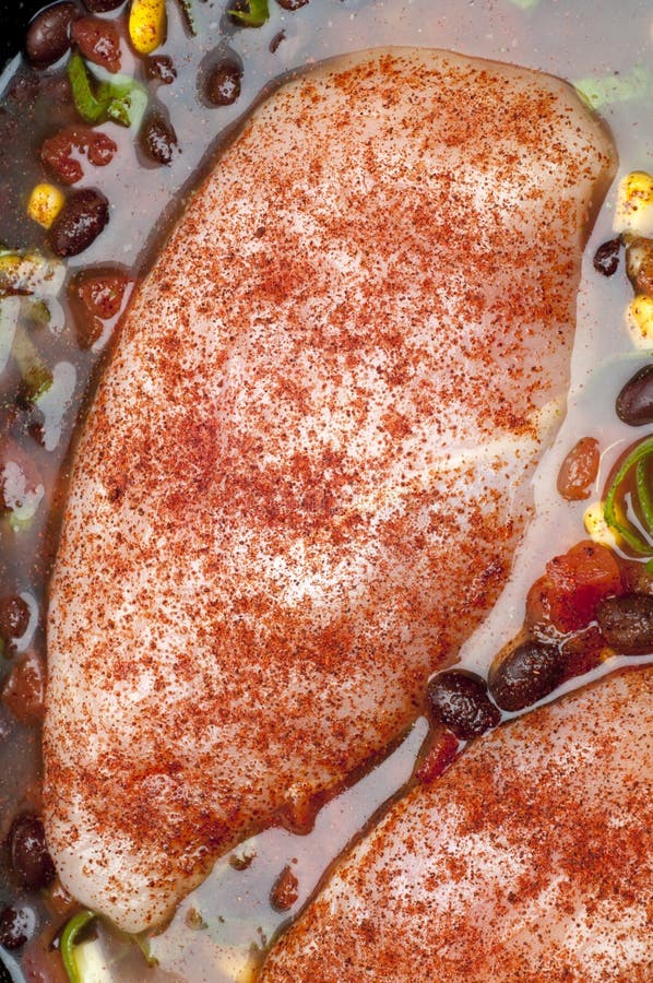 Uncooked Spicy Chicken Dish Stock Image - Image of dinner, cook: 22076181