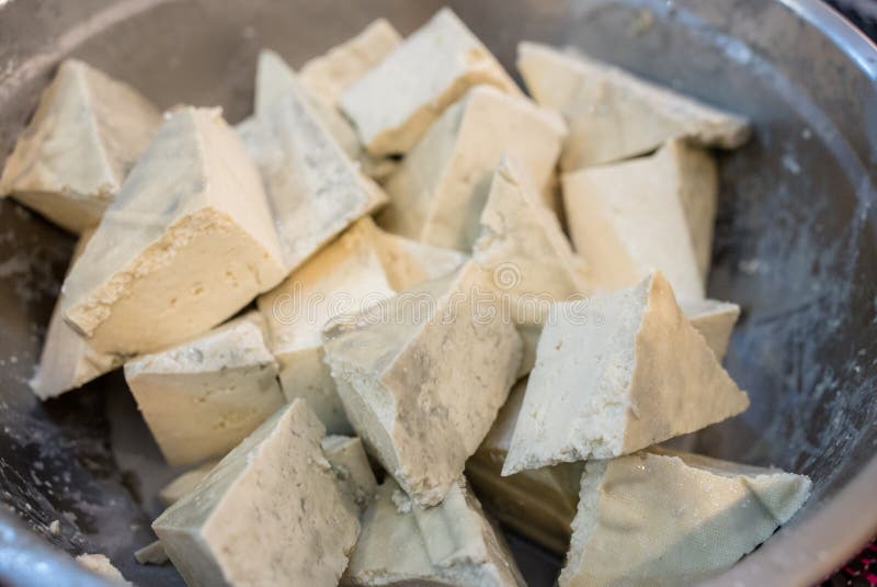 Uncooked Stinky Tofu in Restaurant Stock Image - Image of culture ...