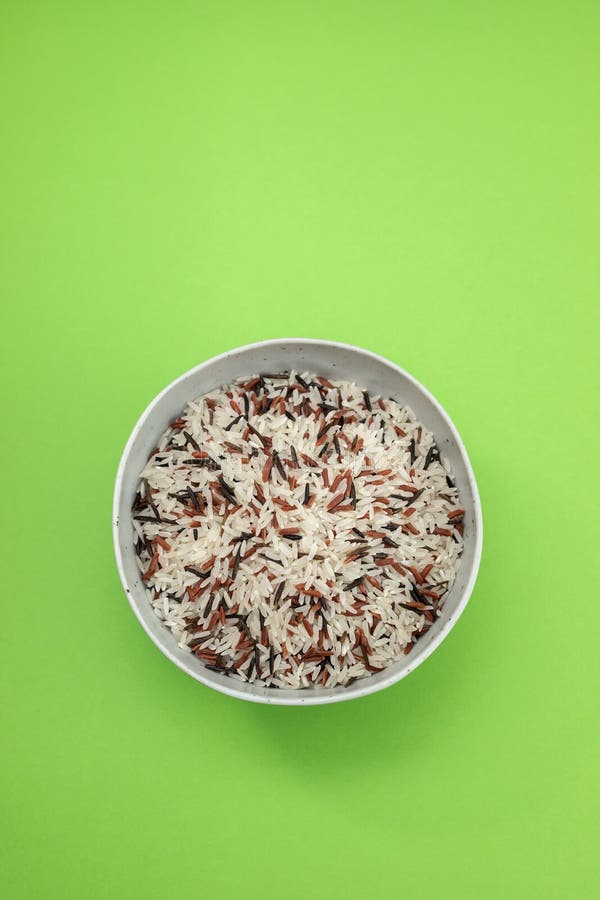 Uncooked Three Kind of Rice in the Bowl Stock Image - Image of rice ...