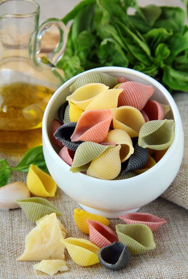 Uncooked Tricolor Pasta Cup Stock Photos - Free & Royalty-Free Stock ...