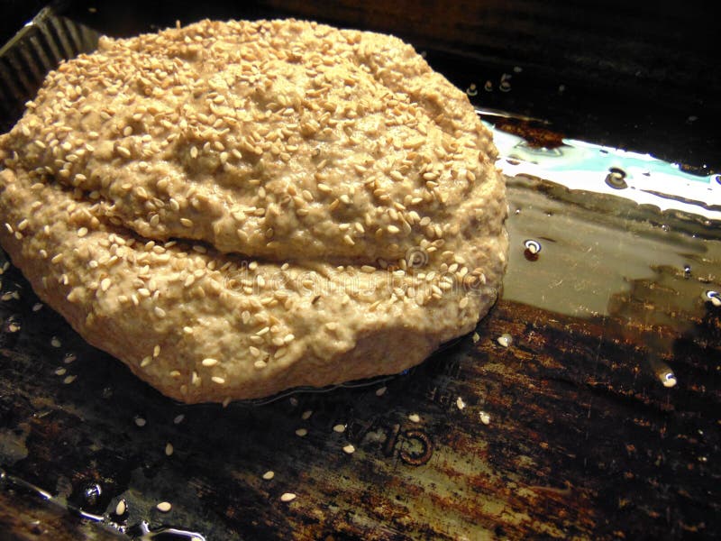 Uncooked Whole Wheat Bread Loaf Stock Photo - Image of background, corn ...
