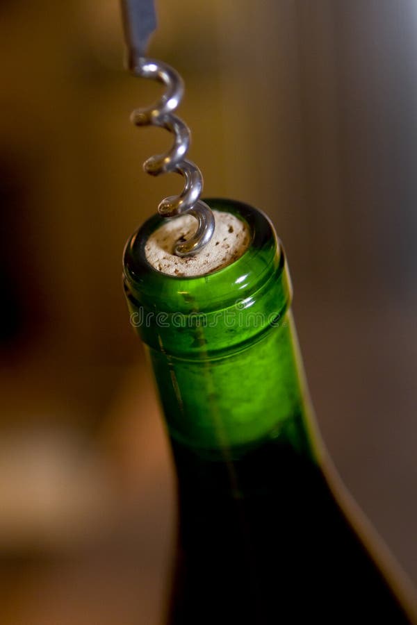 Uncorking the Wine stock image. Image of celebration - 27460511