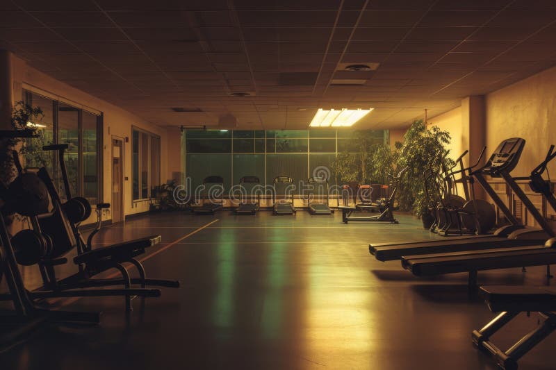 An Uncrowded Gym with a Wide Variety of Exercise Equipment Ready for ...