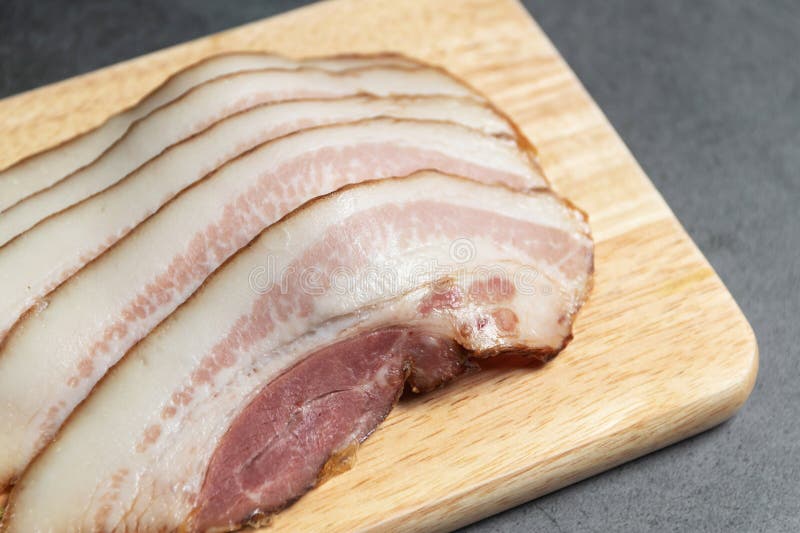 Uncured Bacon Made from Pork Belly Stock Image - Image of breakfast ...