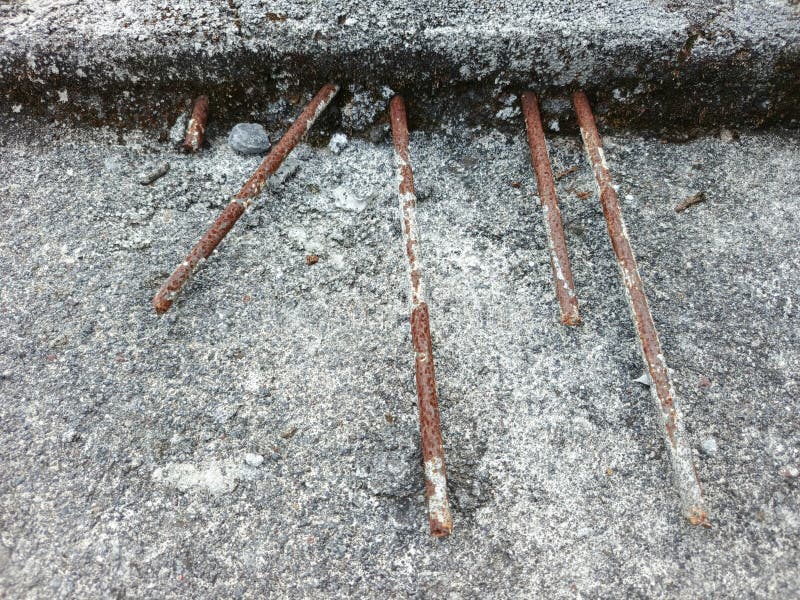Uncut Iron Bars in a Multi-storey Building Stock Photo - Image of ...