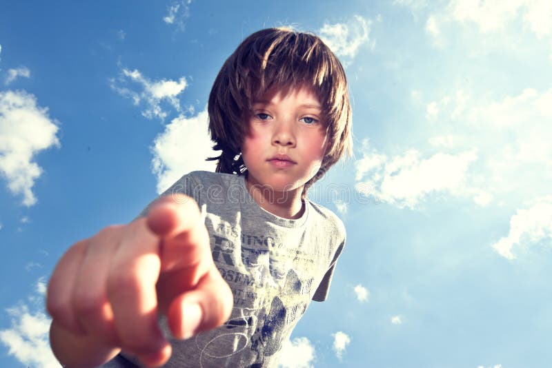 Und was ist es? stockbild. Bild von punkte, himmel, junge - 20030929