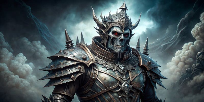 Undead Ancient Demon Warlord Covered with Ironclad Armor Generative by ...