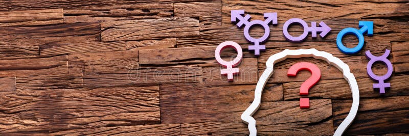 Undecided Gender Choice Concept Stock Image - Image of confused ...