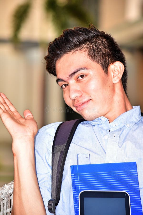 Undecided University Male Student Stock Image - Image of male, pupils ...
