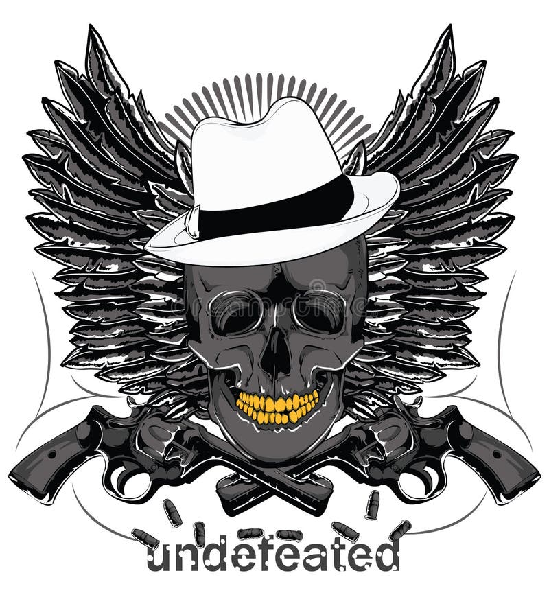 Undefeated stock vector. Illustration of prohibited, outlaw - 33536227