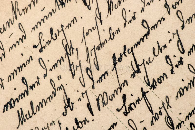 Handwritten Text Grunge Vintage Paper Texture Background Stock Image ...