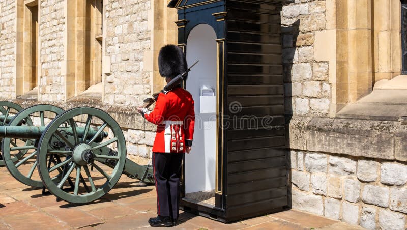 Undefined London Tower Guard Stock Image - Image of soldier, residences ...