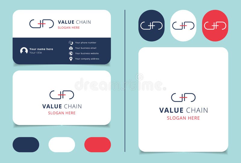 Minimalist Business Card Design Featuring a Modern and Geometric Logo Stock Vector ...