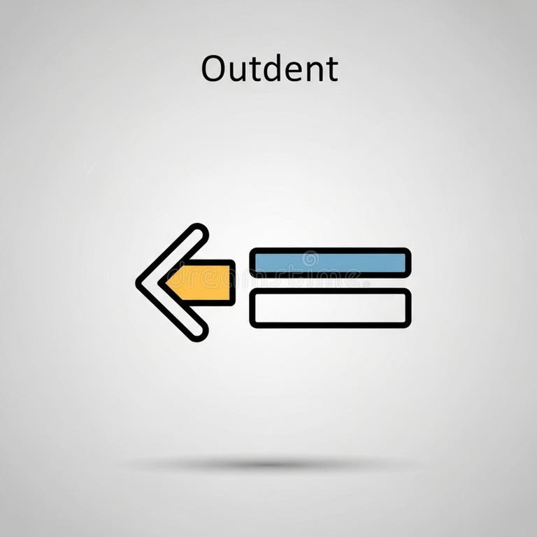 Outdent Function Stock Illustrations – 7 Outdent Function Stock ...