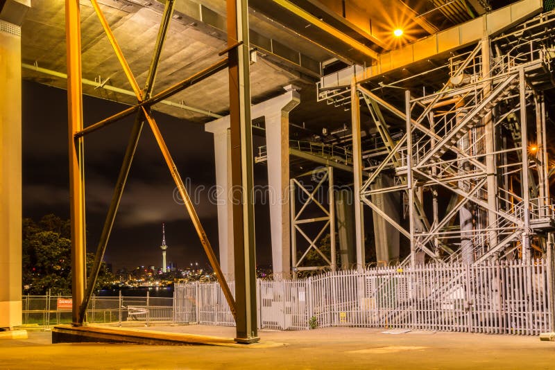 Under Aucklands Bridge stock photo. Image of bridge - 109443860