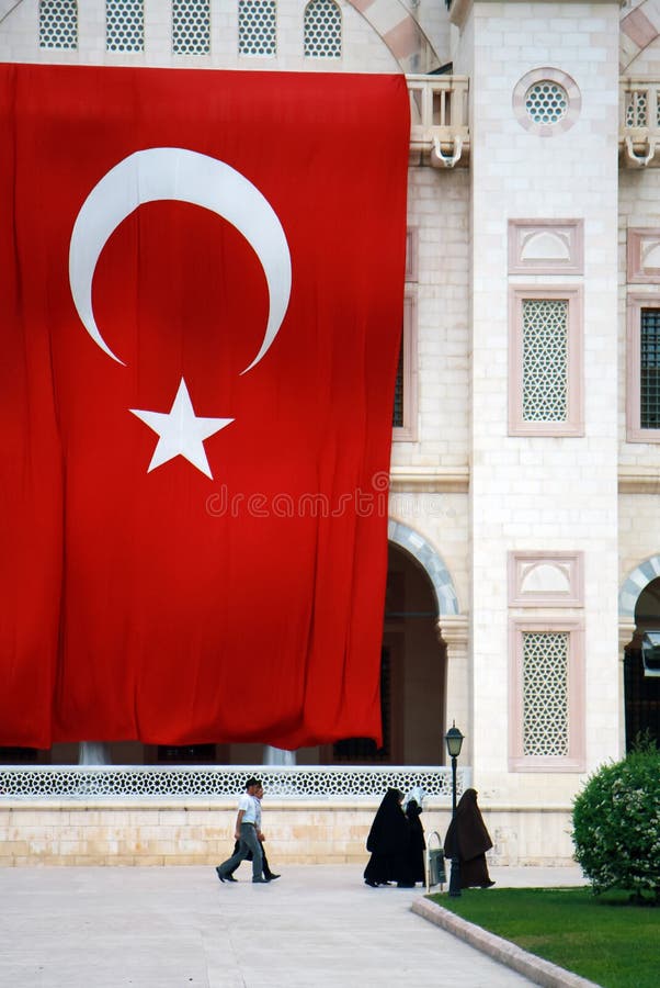 Turkish Flag on Old Istanbul Stock Photo - Image of tour, view: 5453580