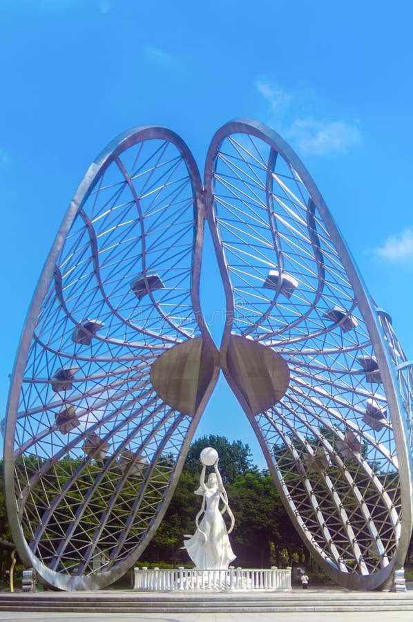 The Beautiful Mussel Shell Goddess is Crooked, with a Marble Statue ...