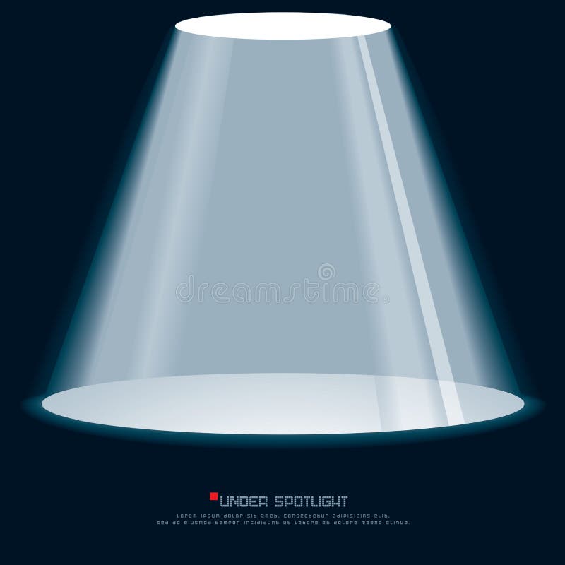 Under blue spotlight stock vector. Illustration of light - 19249450