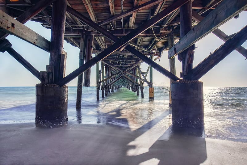 Under the Boardwalk stock image. Image of coastal, vintage - 16680523